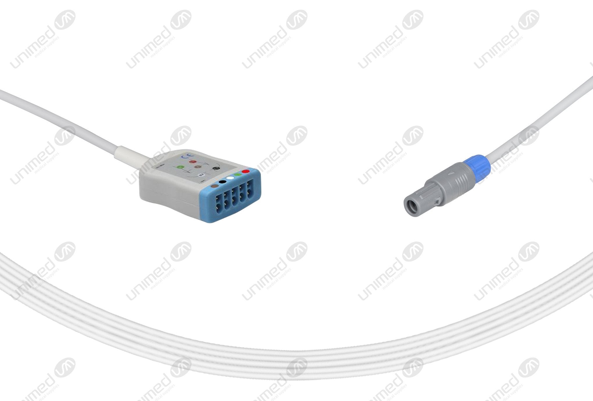 Marquette Compatible ECG Trunk Cables 3 Leads,Marquette 5-pin(RL/RA/LA ...